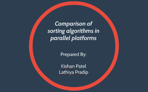 Presentation on sorting algorithms by Kishan Patel on Prezi