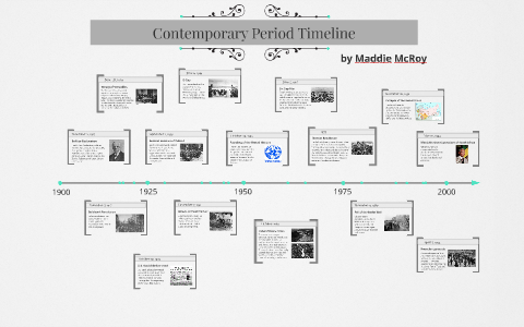 Contemporary Period Timeline by Maddie McRoy
