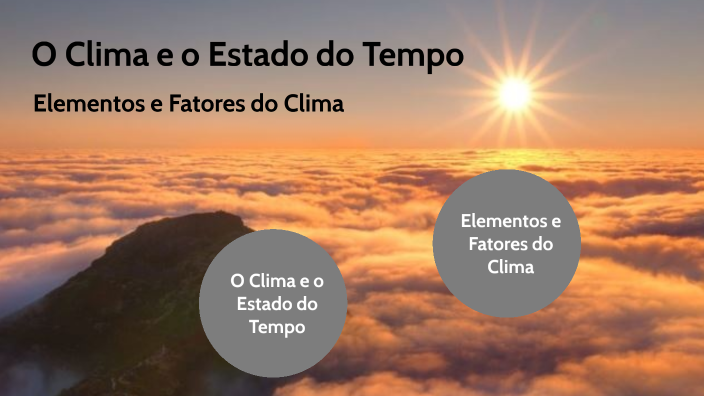 Clima e o Estado do Tempo by Joana Neto on Prezi