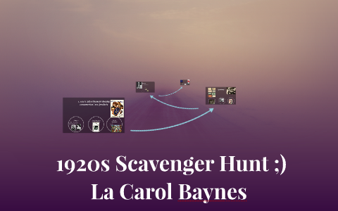1920s Scavenger Hunt ;) by La'Carol Baynes on Prezi