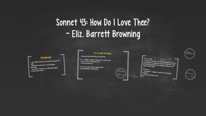 Sonnet 43: How Do I Love Thee? by Matt Kaplan