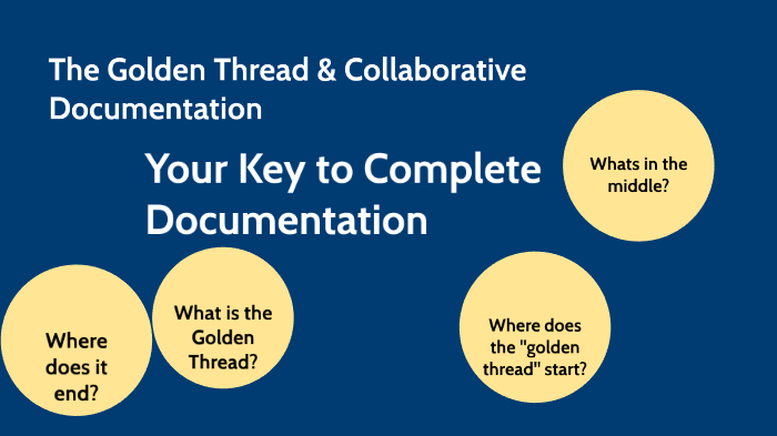 The Golden Thread & Collaborative Documentation by Drew Rubin on Prezi