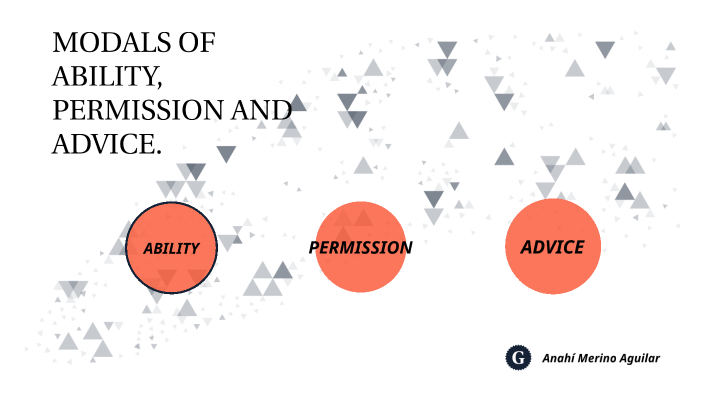 MODALS OF ABILITY, PERMISSION AND ADVICE. by Anahi Merino on Prezi