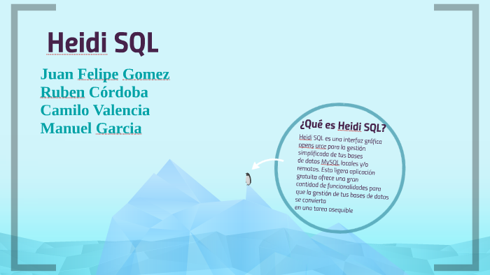 ¿Heidi SQL? by manuel alejandro garcia osorio on Prezi