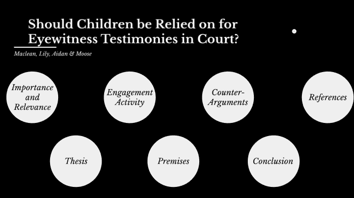 Should Children be Relied on for Eyewitness Testimonies in Court by ...