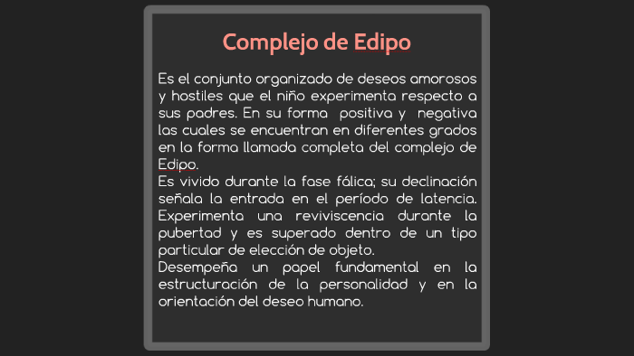 Complejo de Edipo by Selene Boidi on Prezi