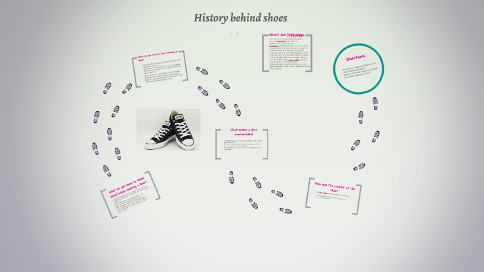 History behind shoes by Mrs. Brinks