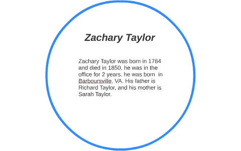 Zachary Taylor by Kadee Roberts on Prezi