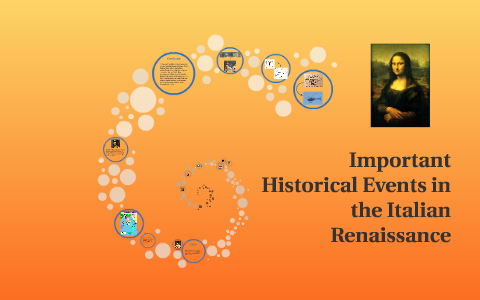 Important Historical Events in the Italian Renaissance by kate convery ...