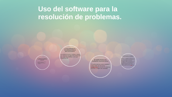 Uso del software para la resolución de problemas. by Maybe Escobar on Prezi