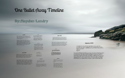 One Bullet Away Time Line by Hayden Landry on Prezi