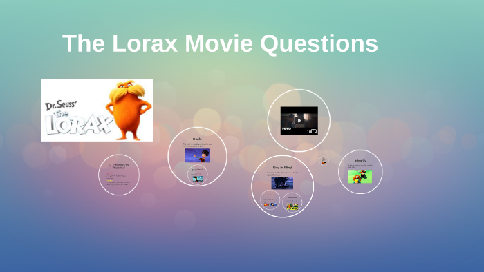 The Lorax Movie Questions by Angela Martinez on Prezi
