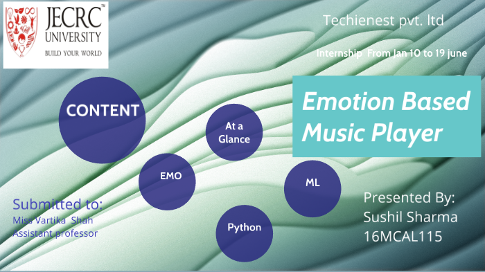 EMOTION BASED MUSIC PLAYER by Sushil Kumar on Prezi