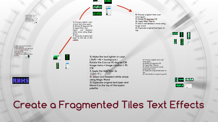 Create a Fragmented Tiles Text Effects by rizzaleen gonzales on Prezi