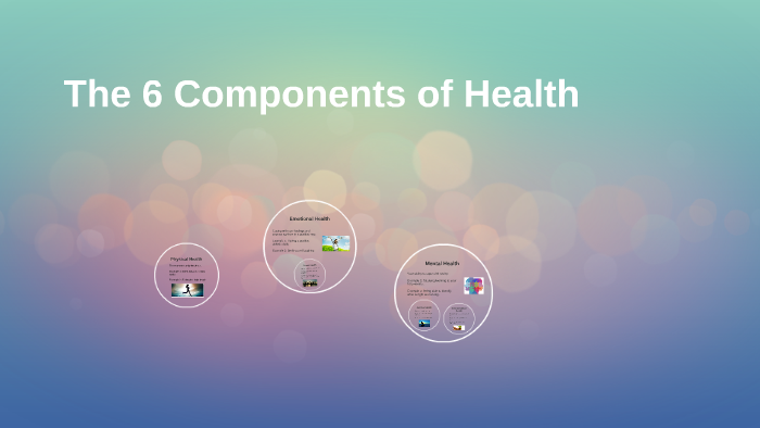 The 6 Components of Health by Maya Albertin on Prezi