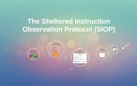 The Sheltered Instruction Observation Protocol (SIOP) by Jenna Zamary ...