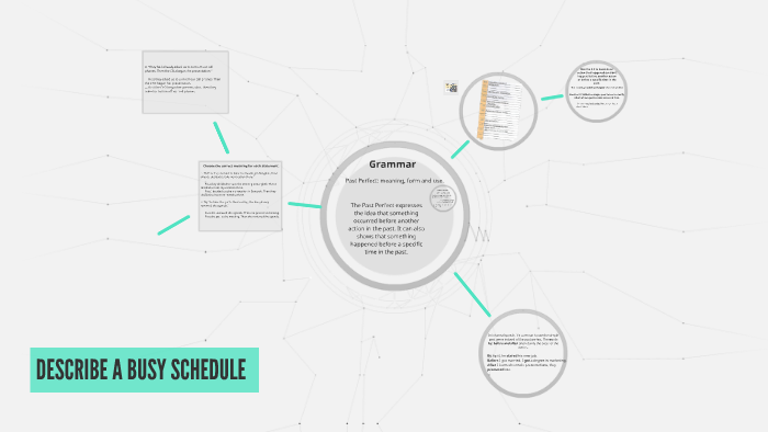 DESCRIBE A BUSY SCHEDULE by Stefani Bello on Prezi