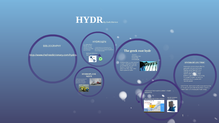 The greek root hydr by Zackery Menius on Prezi