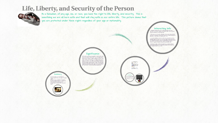 Life, Liberty, and Security of the Person by Sarah Slipec on Prezi