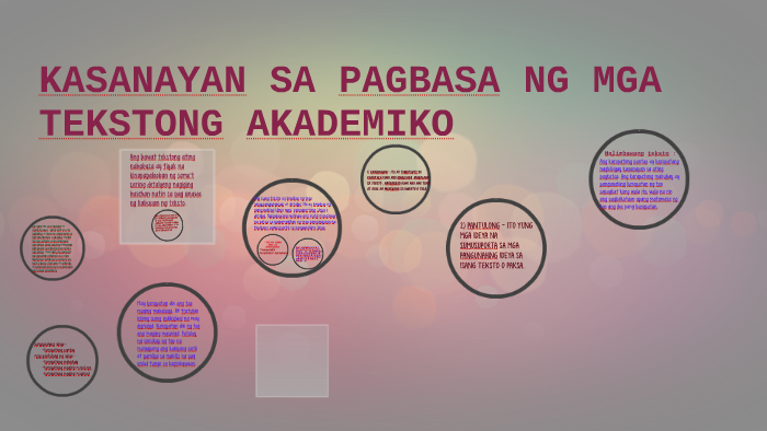 kasanayan sa pagbasa ng mga tekstong akademiko by maica aguarin on Prezi