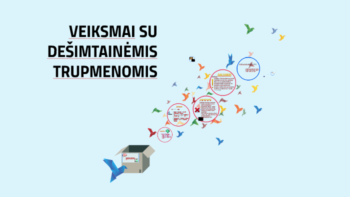 VEIKSMAI SU DEŠIMTAINĖMIS TRUPMENOMIS by Vilma Kriaučeliūnė on Prezi