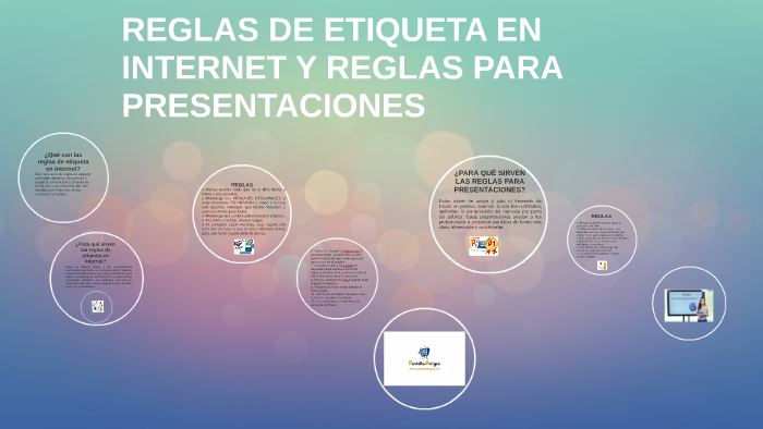 REGLAS DE ETIQUETA EN INTERNET Y REGLAS PARA PRESENTACIONES by Miriam ...