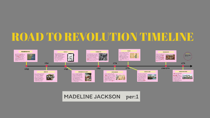 Road to revolution timeline by madeline jackson on Prezi