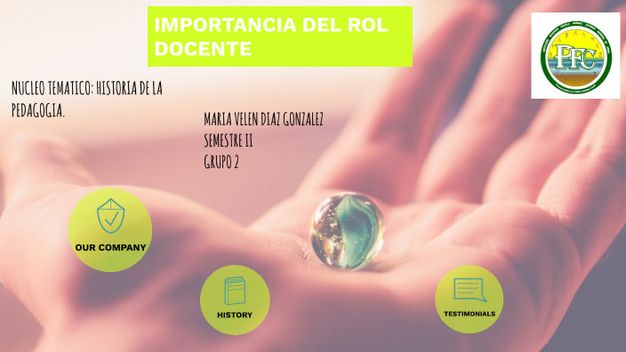 importancia del rol docente by Maria Velen Diaz Gonzalez on Prezi