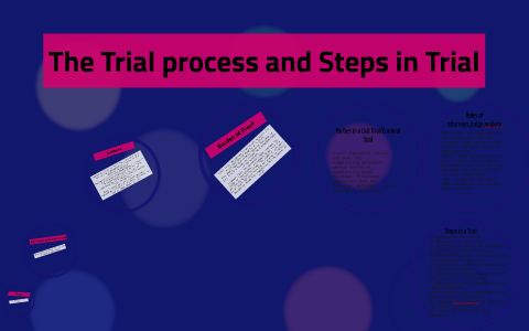 The Trial process and Steps in Trial by Justice Stanford on Prezi