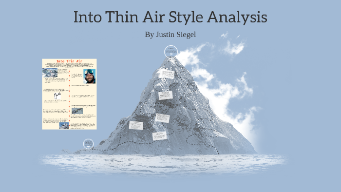 Into Thin Air Style Analysis by Justin Siegel on Prezi
