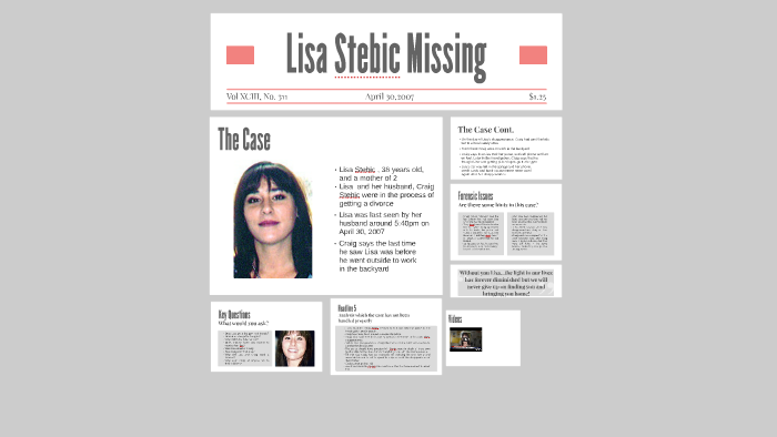 Lisa Stebic Missing by Deanna Mejia on Prezi