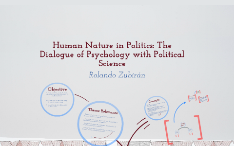 Human Nature in Politics: The Dialogue of Psychology with Political ...