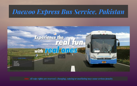 Daewoo Express Bus Service Pakistan by muhammad irfan on Prezi