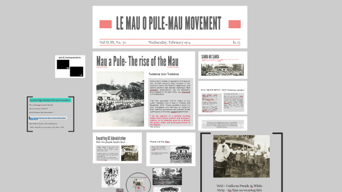 LE MAU O PULE-MAU MOVEMENT by on Prezi