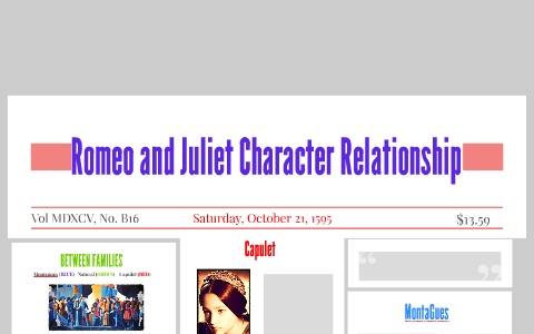 Romeo and Juliet Character Relationship by Riquelmer Anez on Prezi