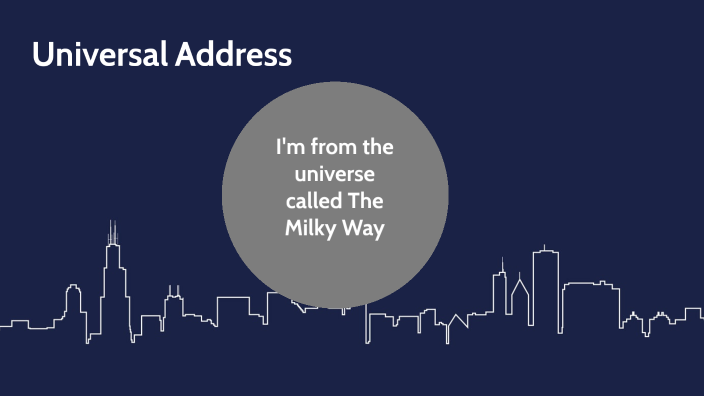 Universal address by Jeremiah Carmichael on Prezi