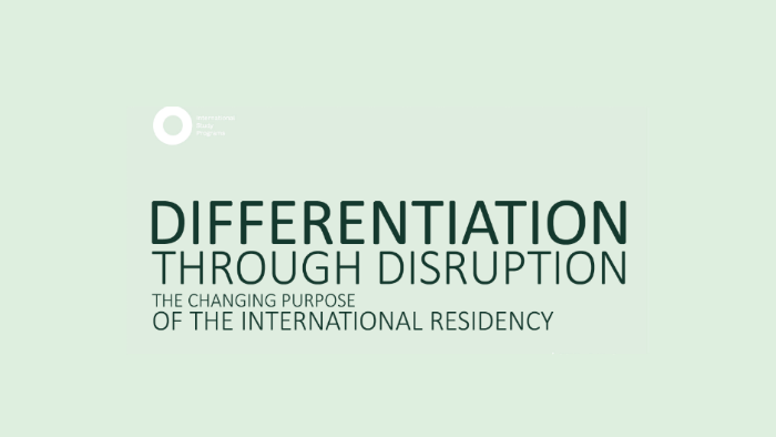 Differentiation Through Disruption by International Study Programs on Prezi