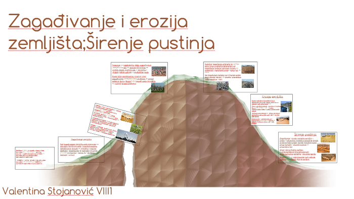 Zagađivanje i erozija zemljišta;Širenje pustinja by V Stojanovic on Prezi