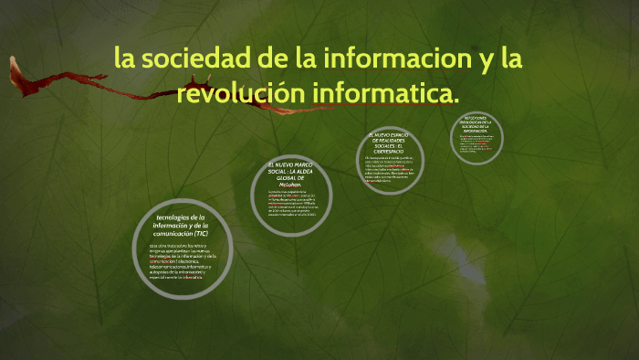 la sociedad de la informacion y la revolución informatica. by Elena ...