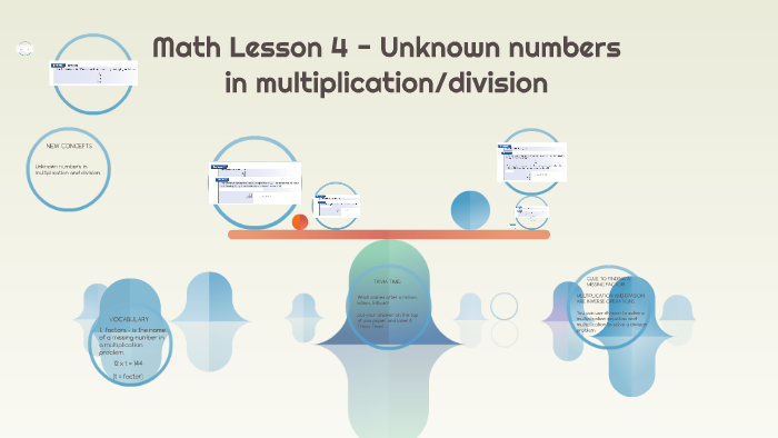 Math Lesson 4 - Unknown numbers in multiplication/division by on Prezi