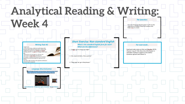 Analytical Reading & Writing: by Jessica Gilbey on Prezi