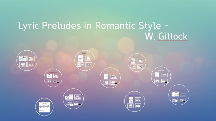 Lyric Preludes in Romantic Style - by yk cho on Prezi