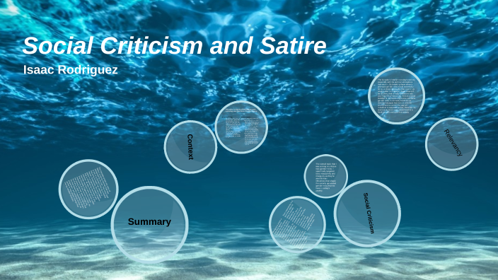 Social Criticism and Satire by isaac r on Prezi