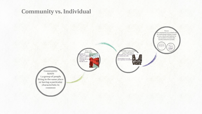 Community vs. Individual by Casey Banta-Ryan on Prezi