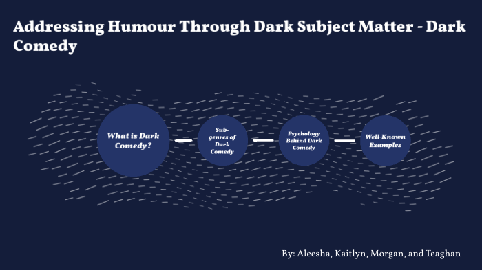 Addressing Humour through Dark Subject Matter by Teaghan Elsner on Prezi