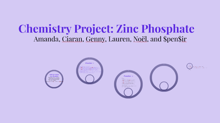 Chemistry Project: Zinc Phosphate by Lauren Kanai on Prezi