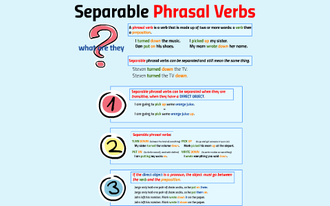 Separable Phrasal Verbs, v2.0 by rd rd on Prezi