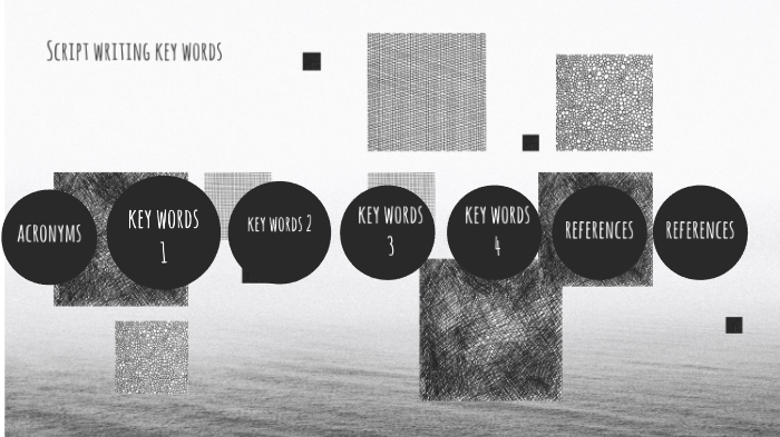 script writing key words by Eloise Corner on Prezi