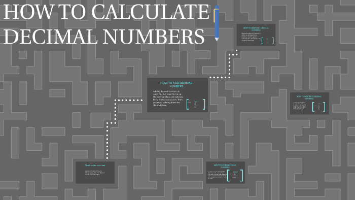 HOW TO CALCULATE DECIMAL NUMBERS by Hyeonsu Song
