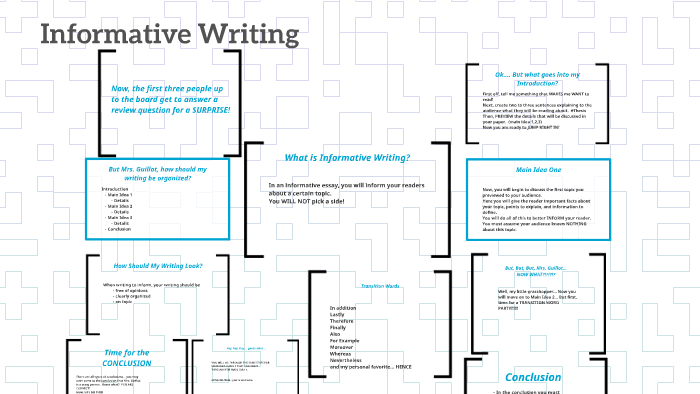 What is Informative Writing? by Anna Pickens on Prezi